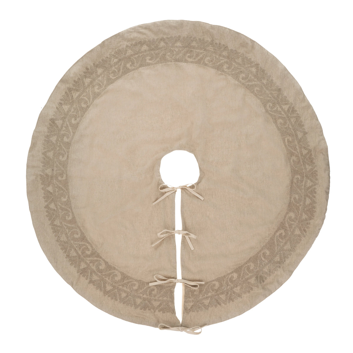 Linen Tree Skirt | Natural – Downton & Company