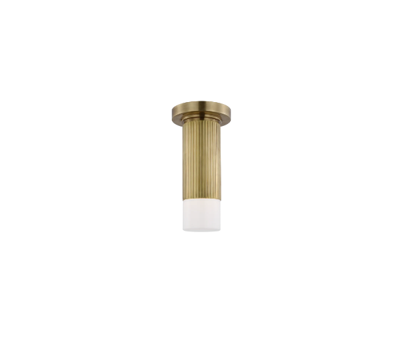 Ace Mini Monopoint Flush Mount | Hand-Rubbed Antique Brass – Downton ...