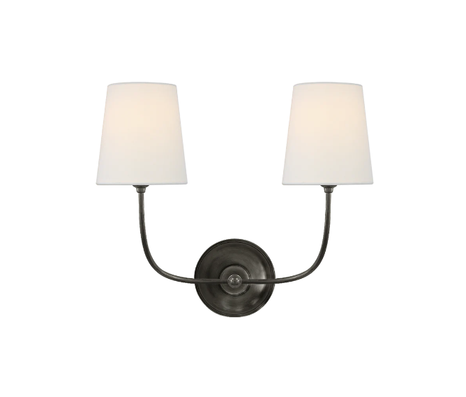 Vendome Double Sconce | Bronze – Downton & Company