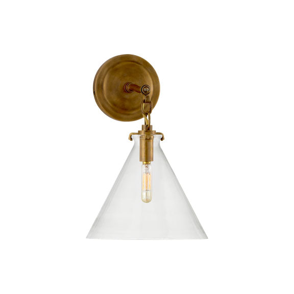 Katie Conical Sconce | Antiqued Brass – Downton & Company